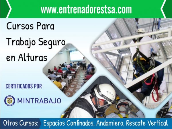 Cursos de Alturas Certificados MINTRABAJO - Entrenadores TSA Cursos de Trabajo Seguro en Alturas